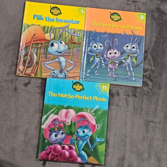 Disney | Accents | Disney Pixar A Bugs Life Childrens Books Set Of 3 ...